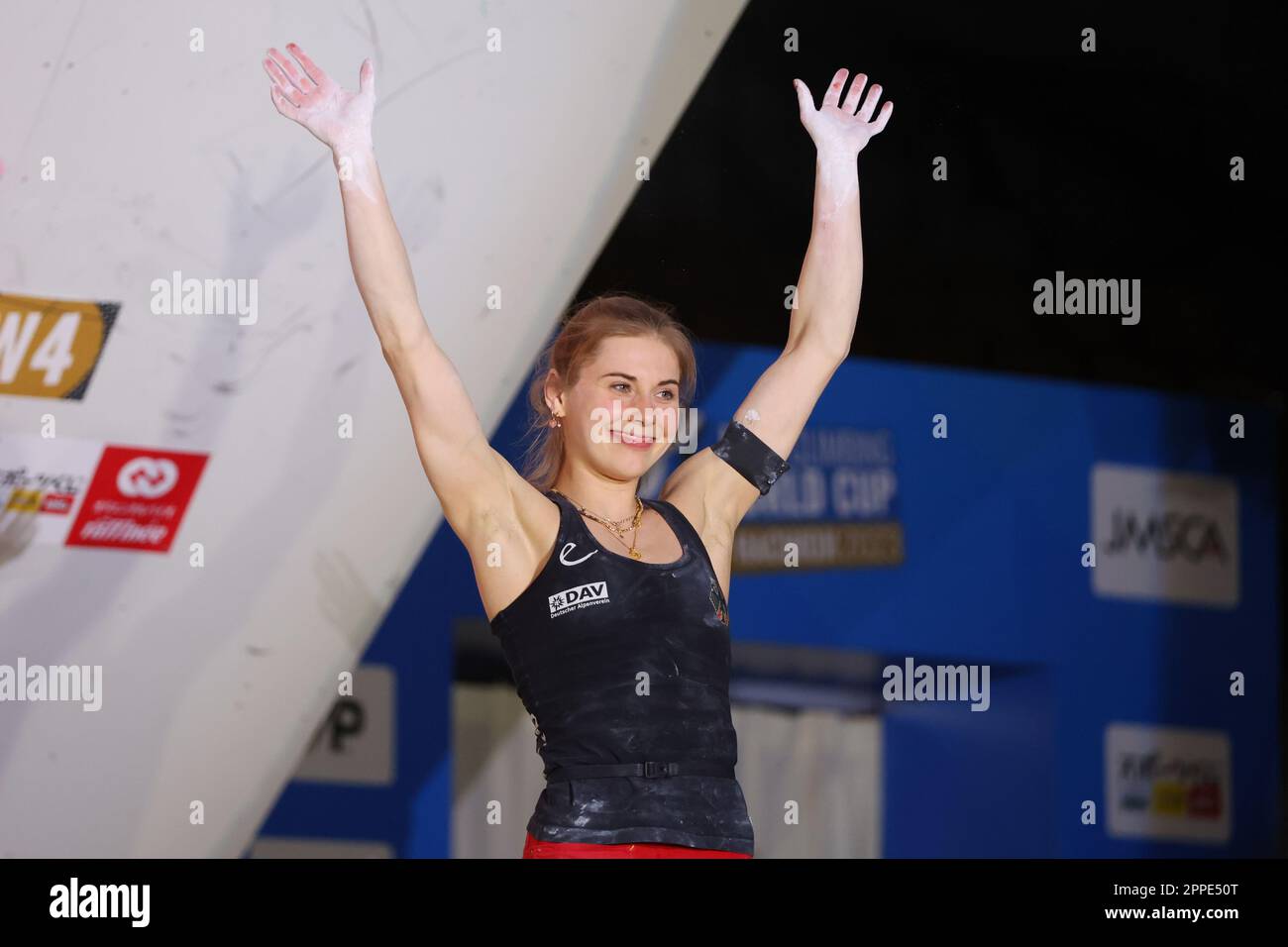 Tokyo, Japan. 22nd Apr, 2023. Hannah Meul (GER) Sports Climbing : IFSC ...