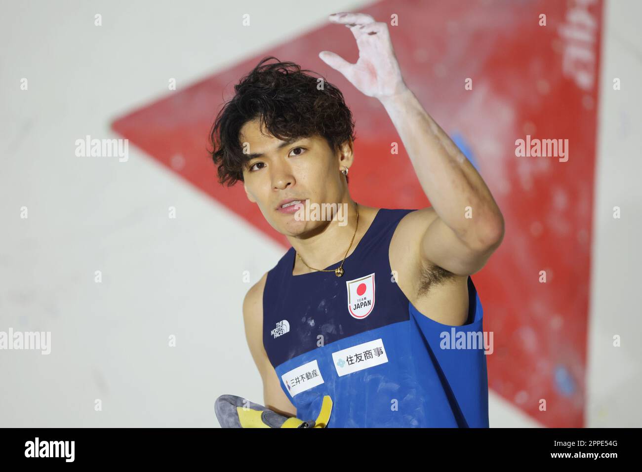 Tokyo, Japan. 23rd Apr, 2023. Tomoa Narasaki (JPN) Sports Climbing ...