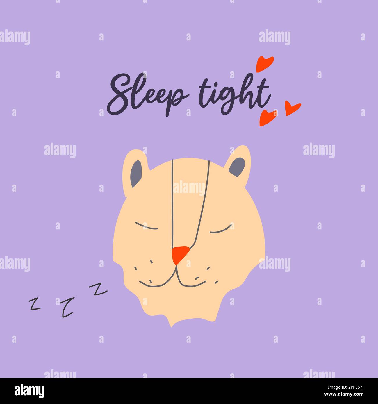 Beautiful young woman sleeping in Stock Vector Images - Alamy