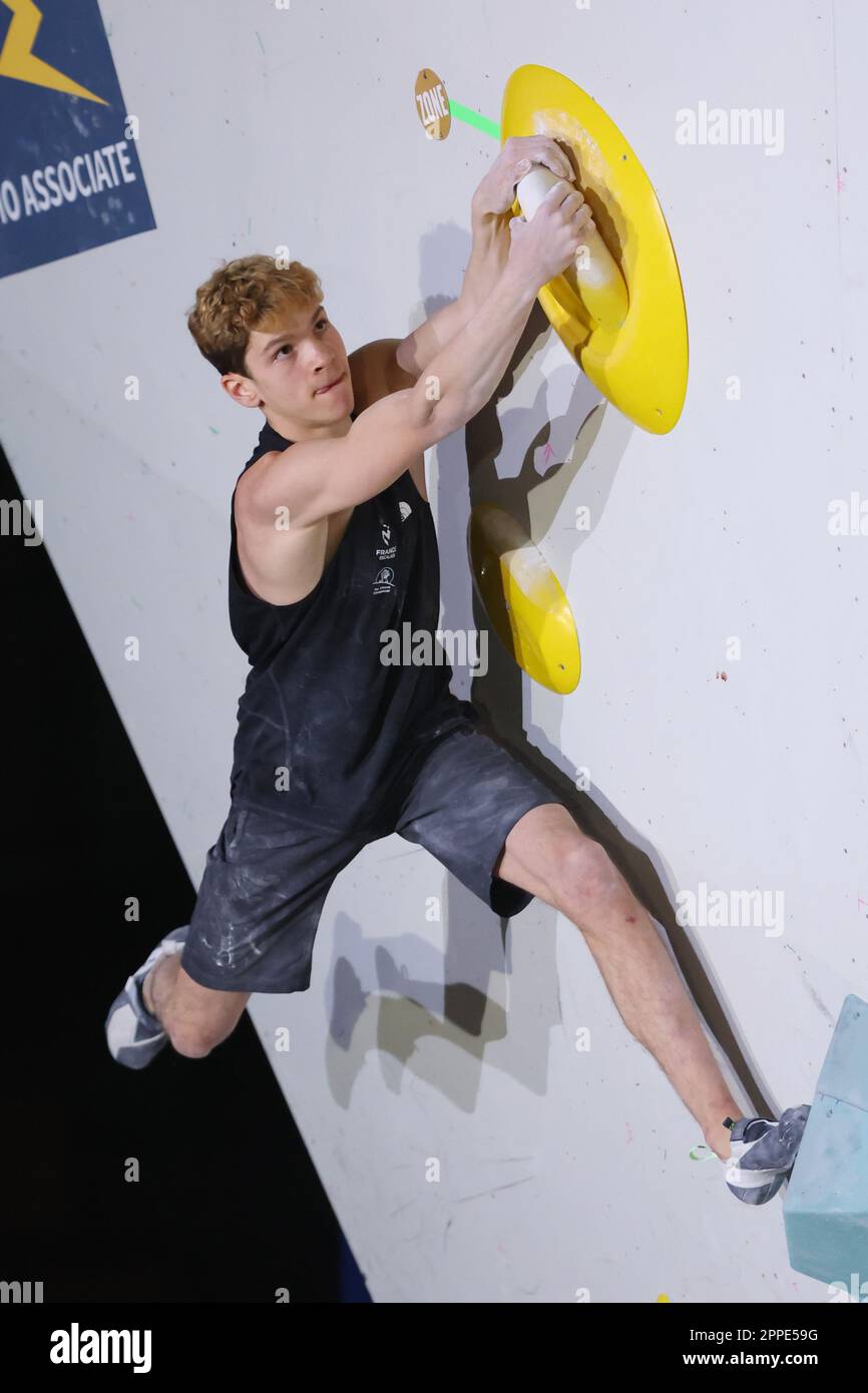 Tokyo, Japan. 23rd Apr, 2023. Mejdi Schalck (FRA) Sports Climbing ...