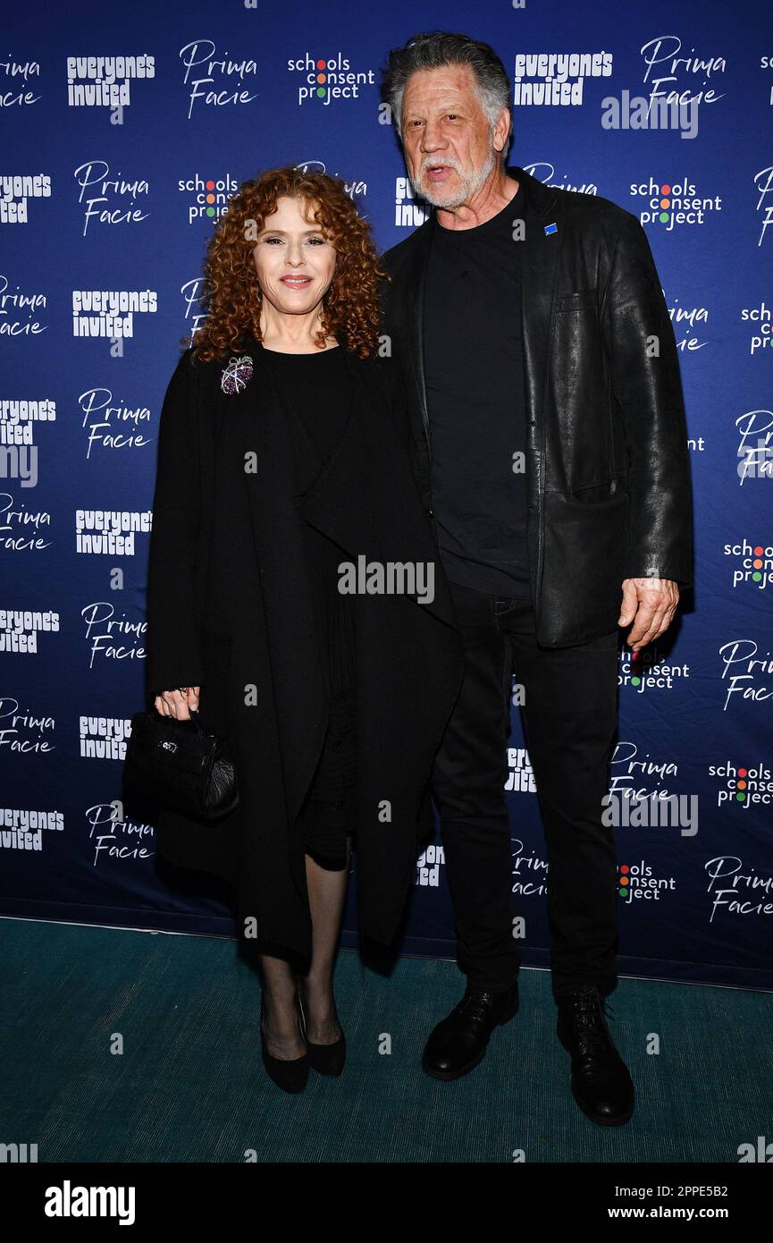 New York, USA. 23rd Apr, 2023. (L-R) Bernadette Peters and Tom Sorce ...