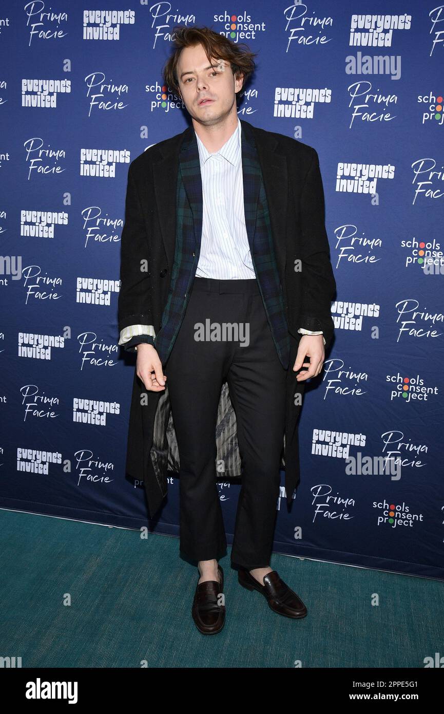 New York, USA. 23rd Apr, 2023. Charlie Heaton attends "Prima Facie ...