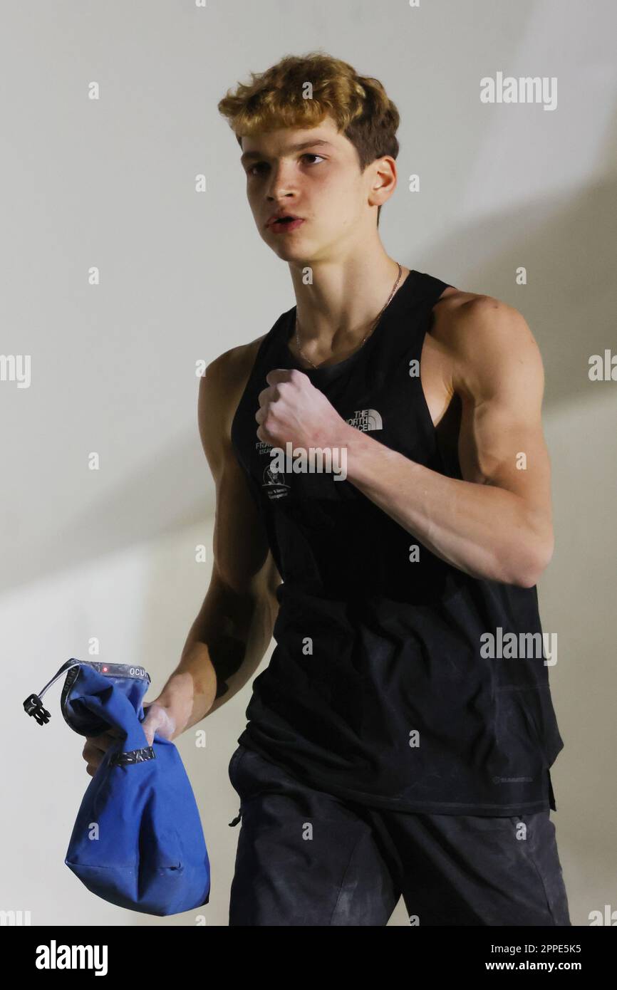 Tokyo, Japan. 23rd Apr, 2023. Mejdi Schalck (FRA) Sports Climbing ...