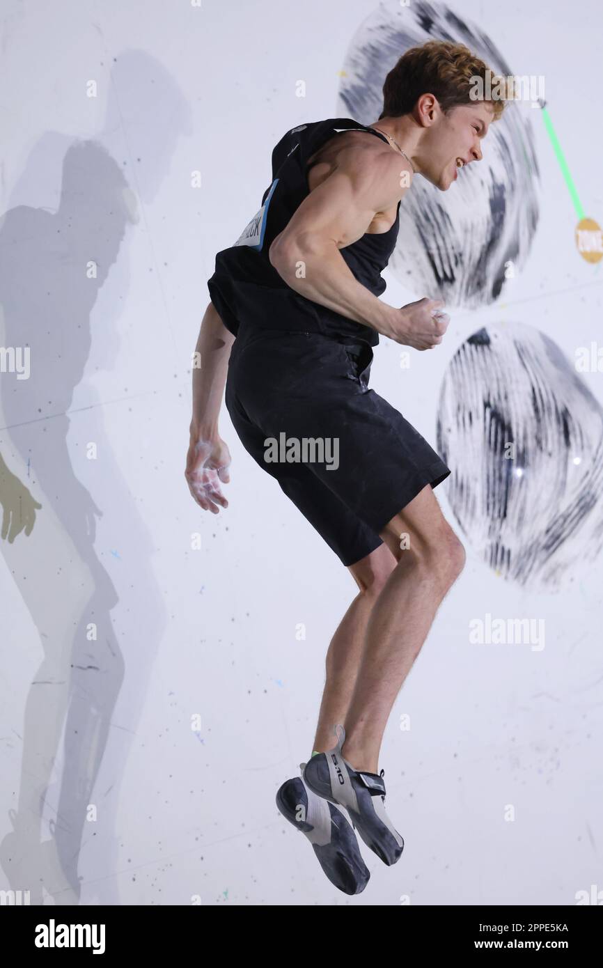 Tokyo, Japan. 23rd Apr, 2023. Mejdi Schalck (FRA) Sports Climbing ...