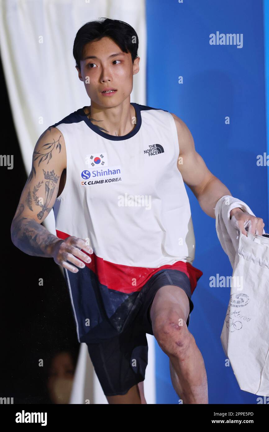 Tokyo, Japan. 23rd Apr, 2023. CHON Jongwon (KOR) Sports Climbing : IFSC Climbing World Cup ...