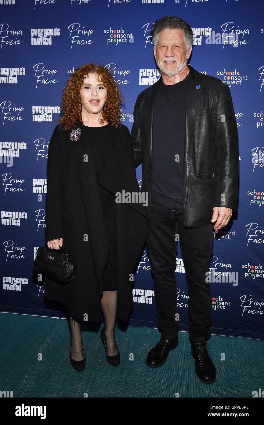 New York, USA. 23rd Apr, 2023. (L-R) Bernadette Peters and Tom Sorce ...