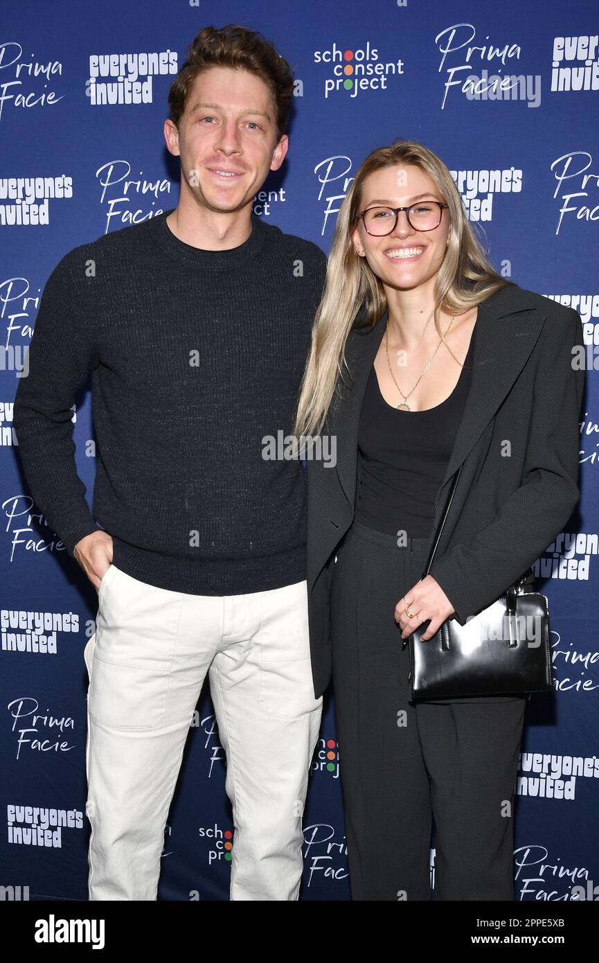 New York, USA. 23rd Apr, 2023. (L-R) Will Hochman and Sofia Hublitz ...