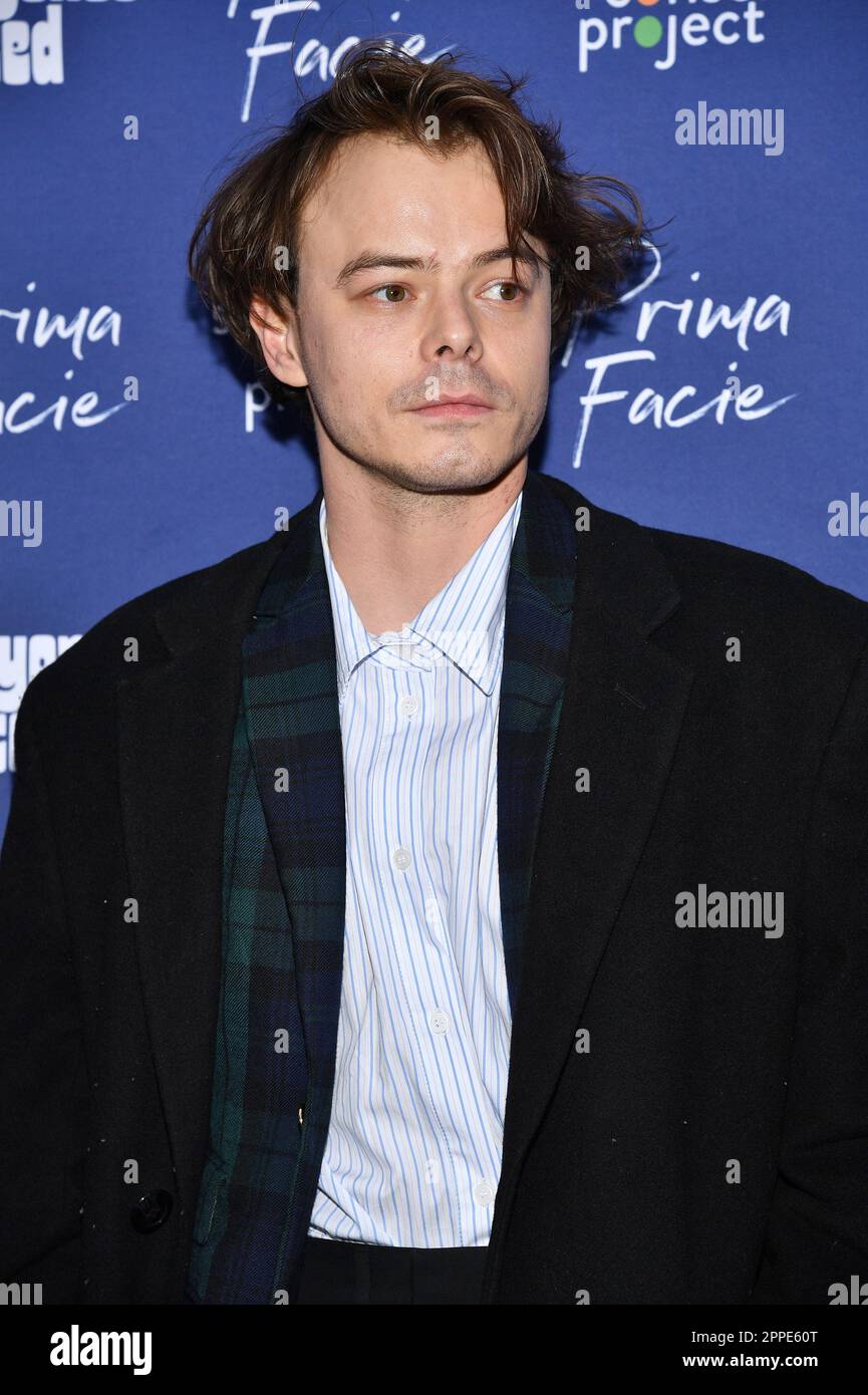 New York, USA. 23rd Apr, 2023. Charlie Heaton attends "Prima Facie ...