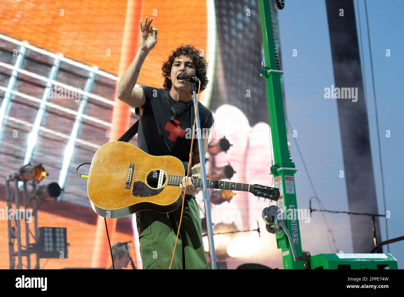 Dominic Fike performs at the Coachella Music and Arts Festival at the ...