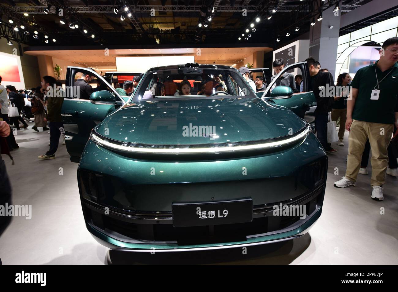 LI AUTO L9 is seen at the 2023 Shanghai Auto Show in Shanghai, China, April 21, 2023. LI ...
