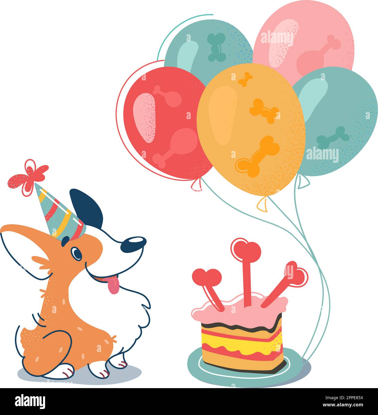 Corgi Birthday Drawing