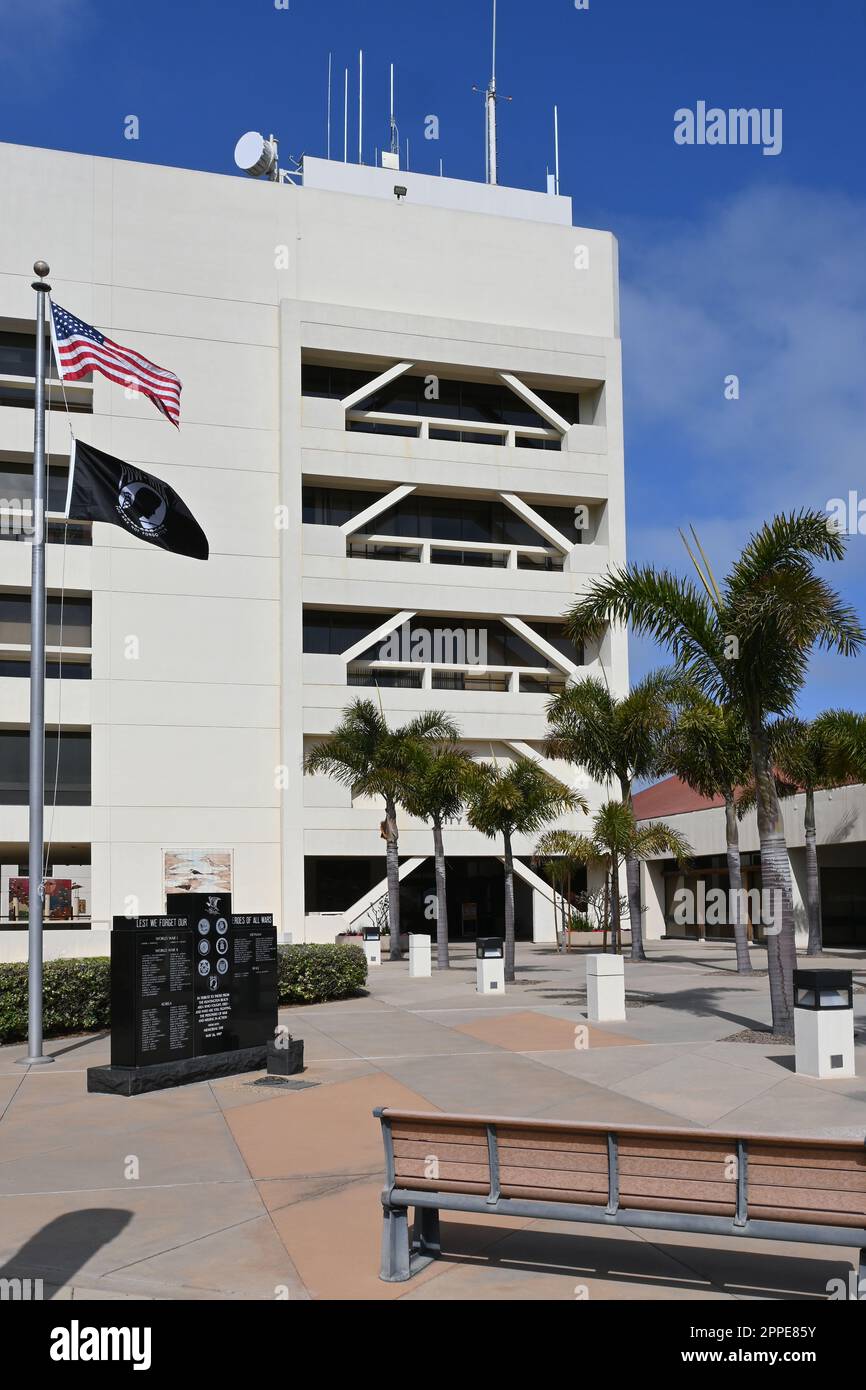 HUNTINGTON BEACH, CALIFORNIA - 23 APR 2023: War Memorial in the ...
