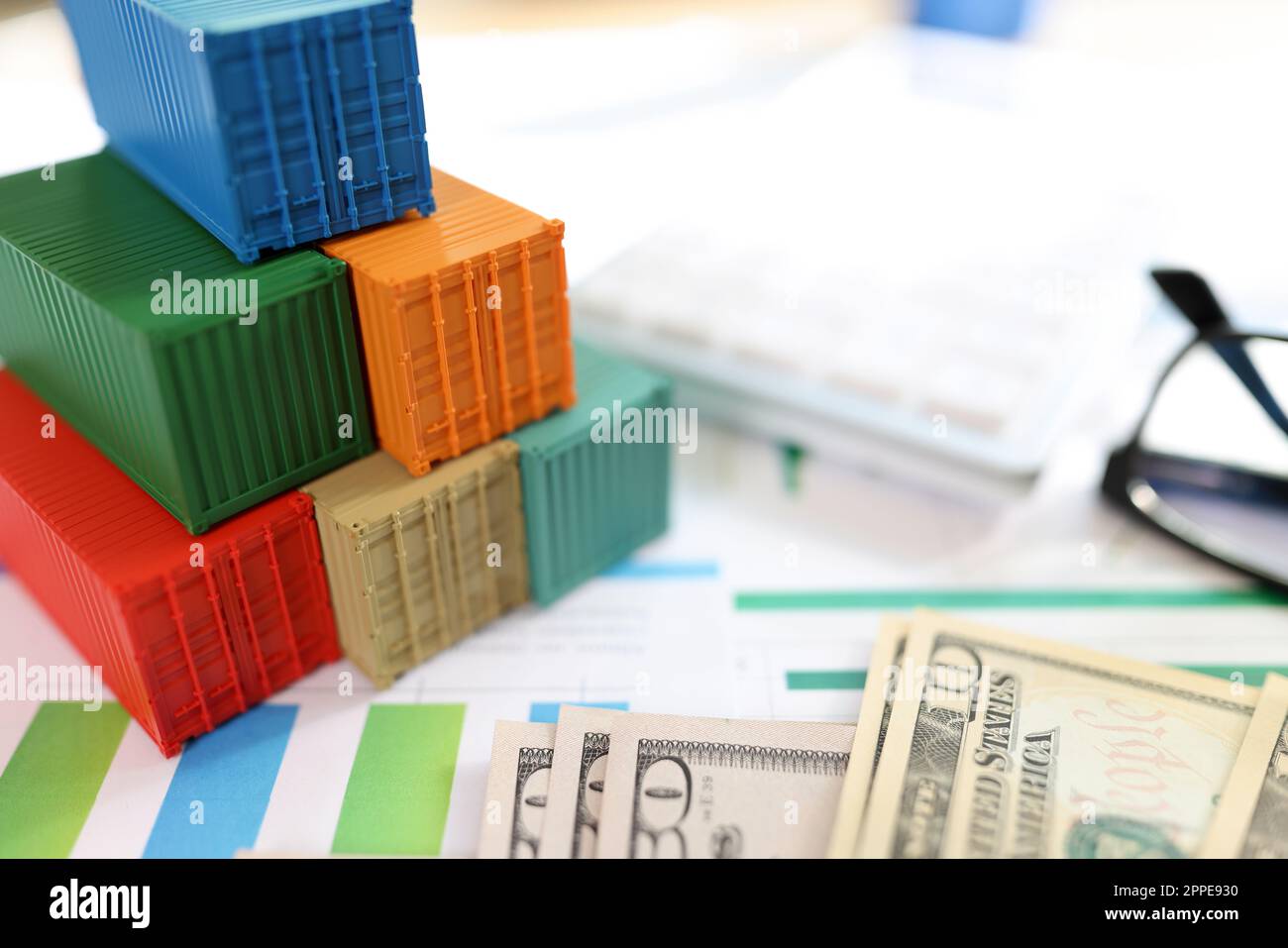 Multi colored containers goods hi-res stock photography and images - Alamy