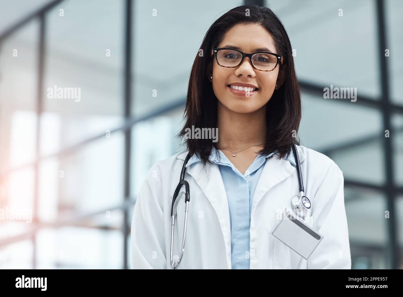 The best in the field of medicine. Portrait of a confident young doctor ...