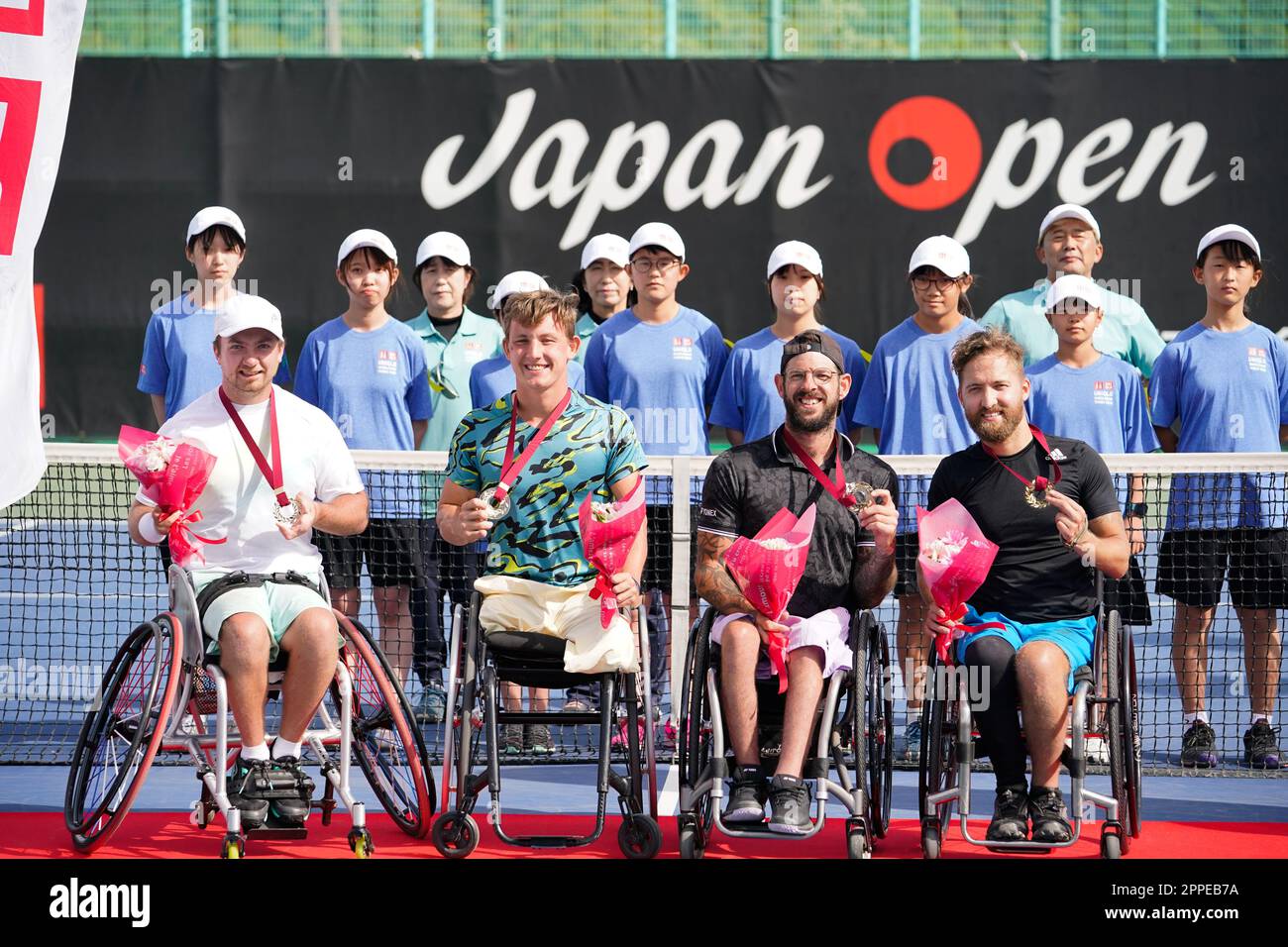 Iizuka, Japan. 22nd Apr, 2023. (L-R) Sam Schroder (NED), Niels Vink ...