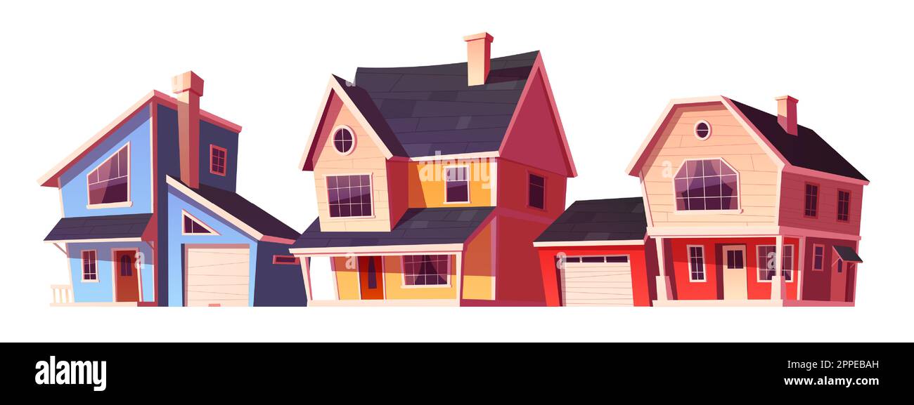 Suburban House Clip Art Charming Suburban House With A Blue Roof,