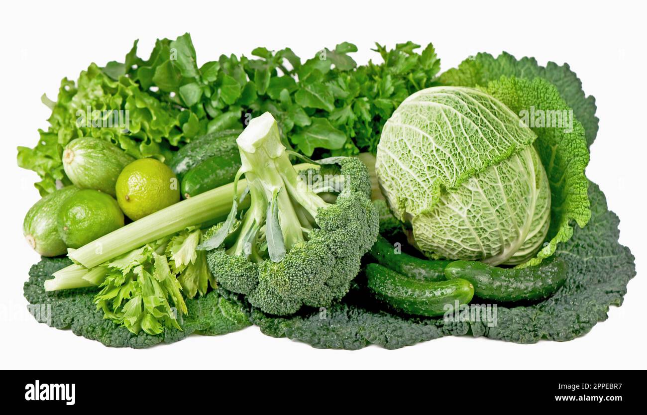 Top view healthy food clean eating vegetables, seeds, superfoods, leafy ...