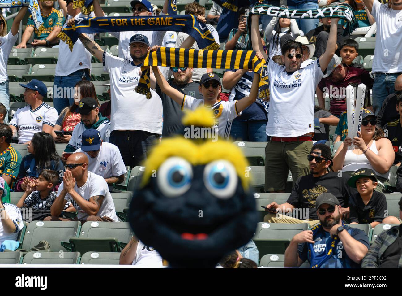 Los Angeles, United States. 16th Apr, 2023. Cozmo LA Galaxy's mascot ...