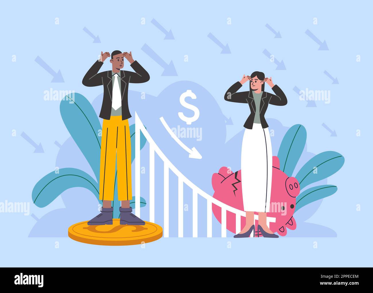 Falling charts hi-res stock photography and images - Alamy