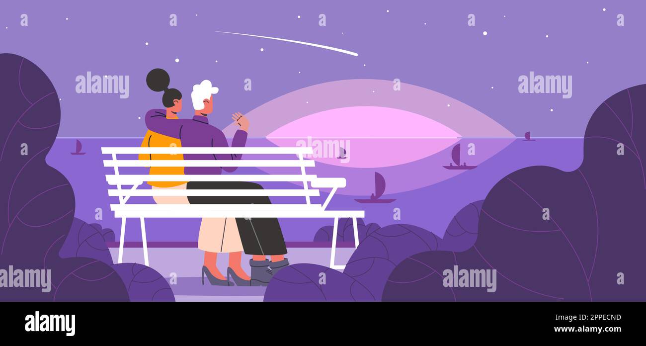 Man walking woman admire Stock Vector Images - Alamy