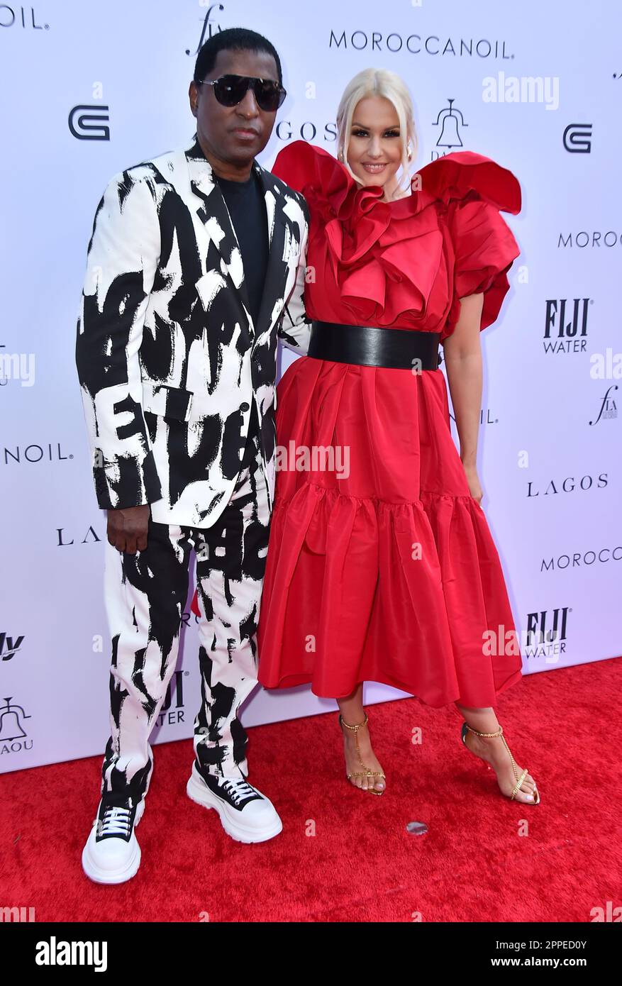 Kenneth "Babyface" Edmonds and Rika arrive at The Daily Front Row's ...