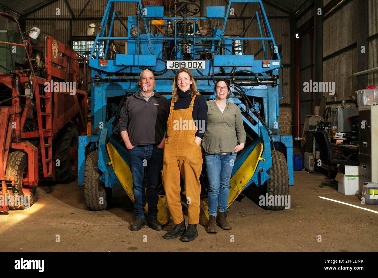 EDITORIAL USE ONLY Agronomist Harriet Prosser (right) and research lead ...