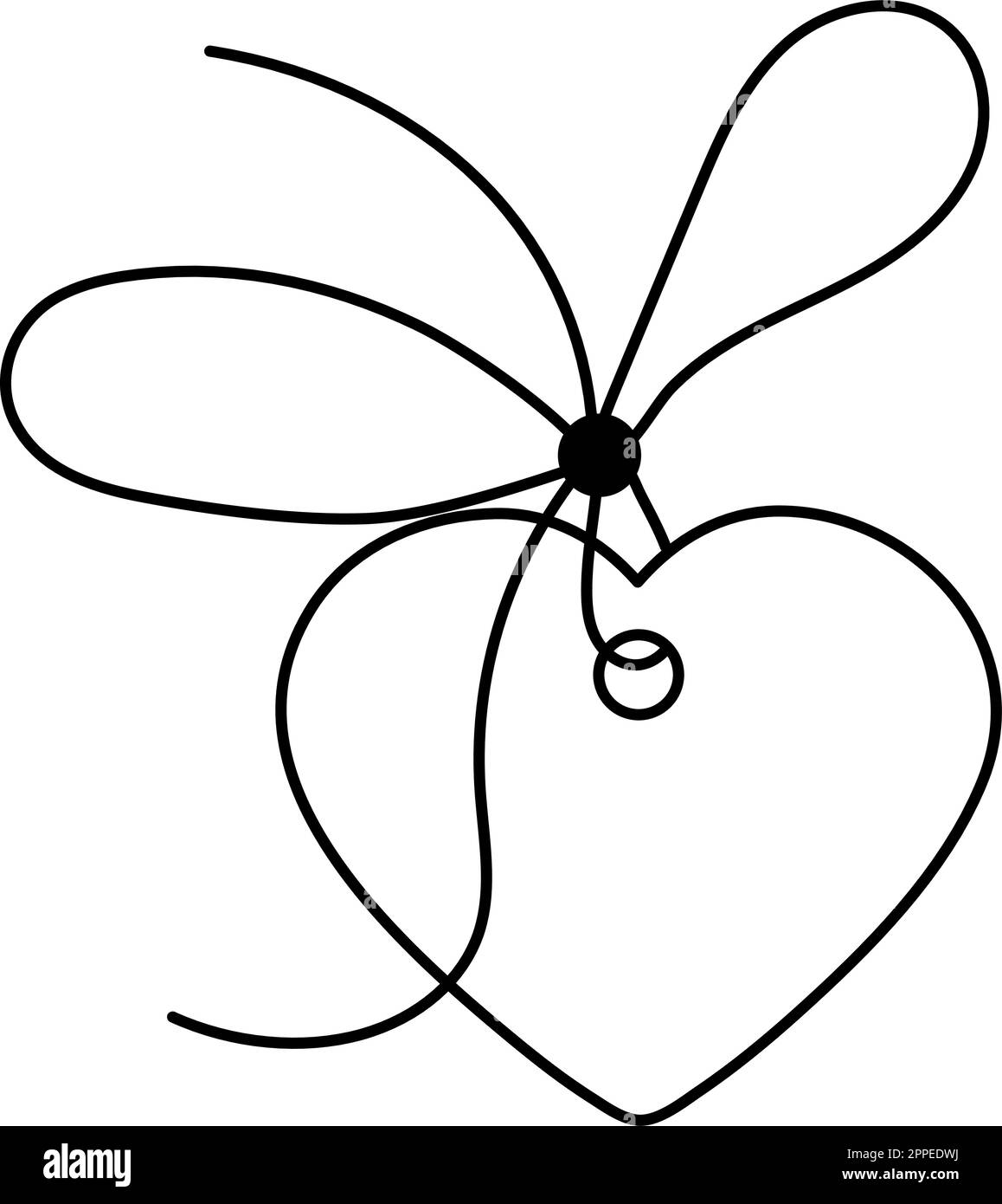 Bow with label tag for gift ribbon string vector silhouette icon Stock ...