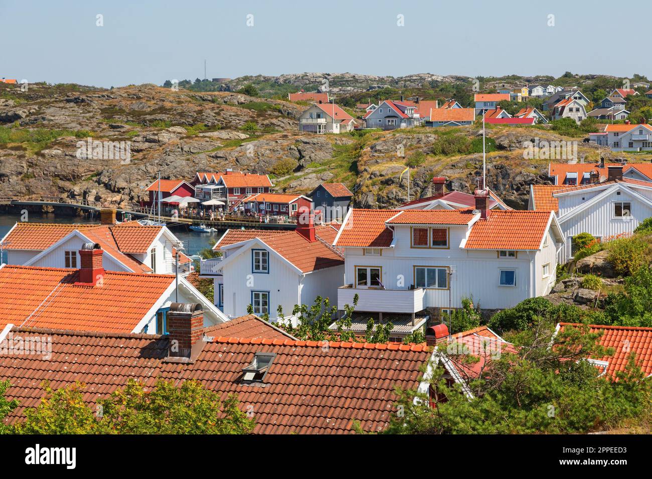 Grundsund, a coastal settlement on the Swedish west coast Stock Photo ...