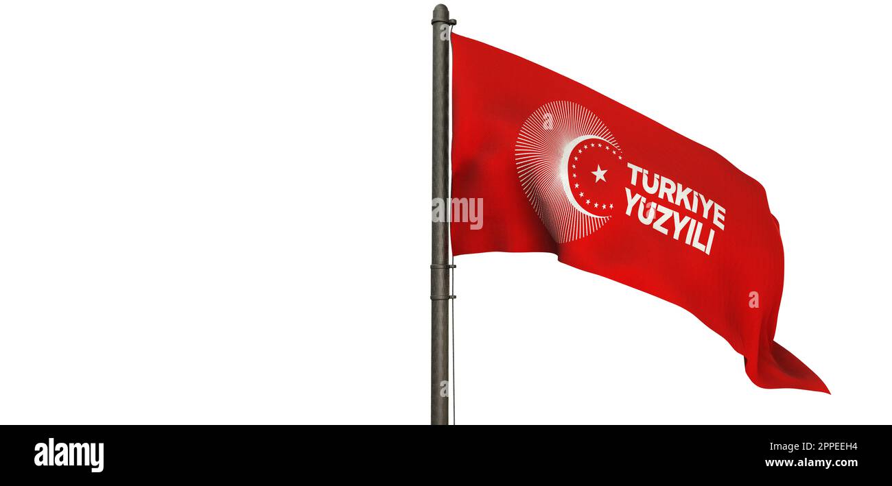 Türkiye Century, Turkish Flag and Ak Party Slogan -AKP Stock Photo - Alamy