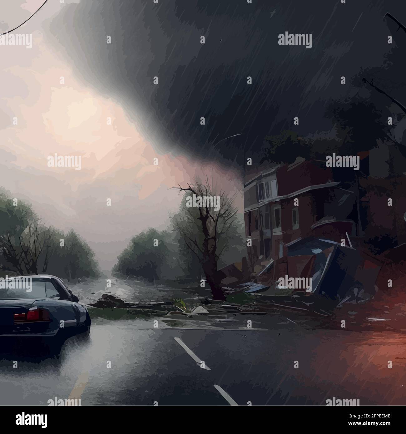 Severe flood warning sign Stock Vector Images - Alamy