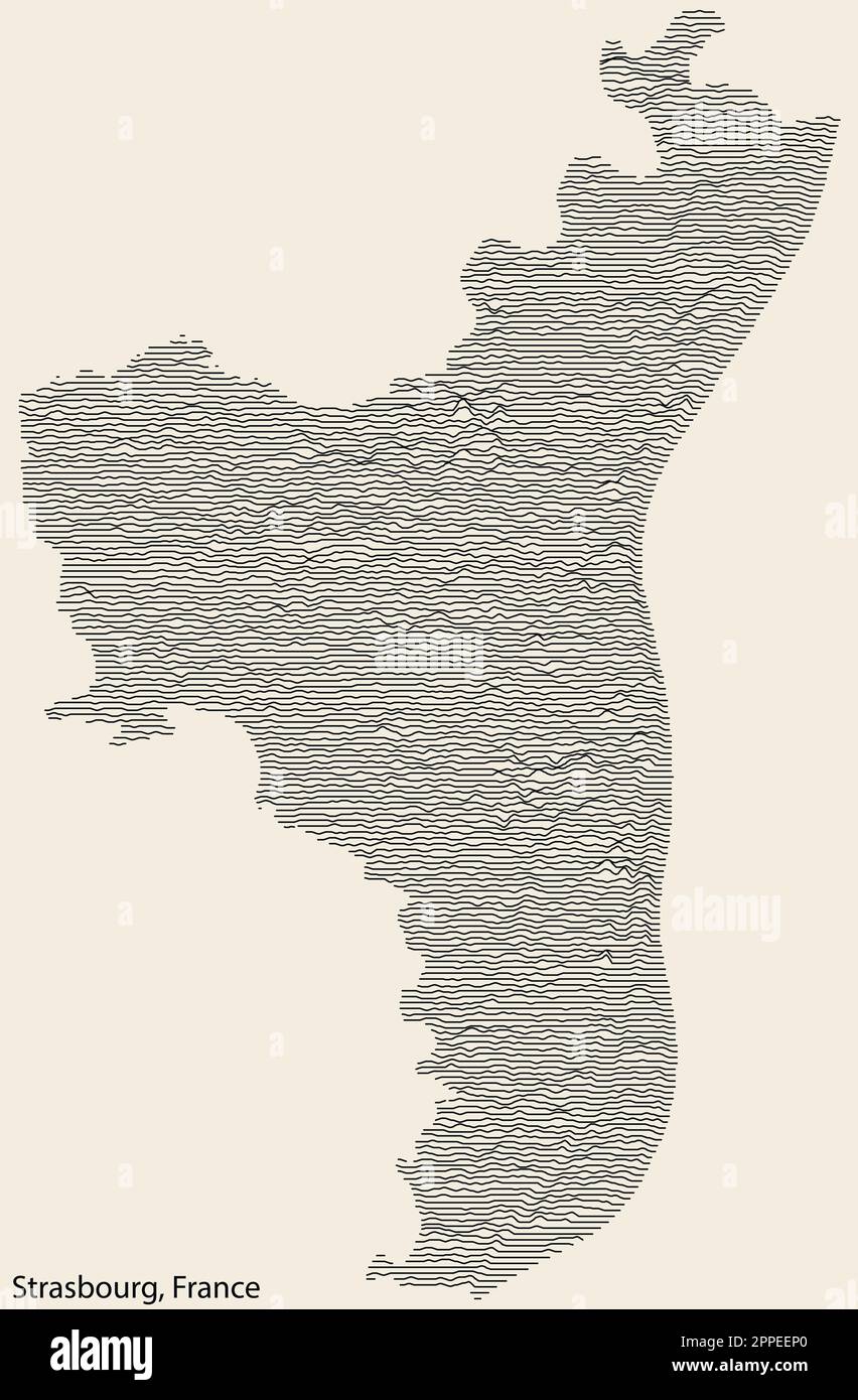 Strasbourg map hi-res stock photography and images - Alamy