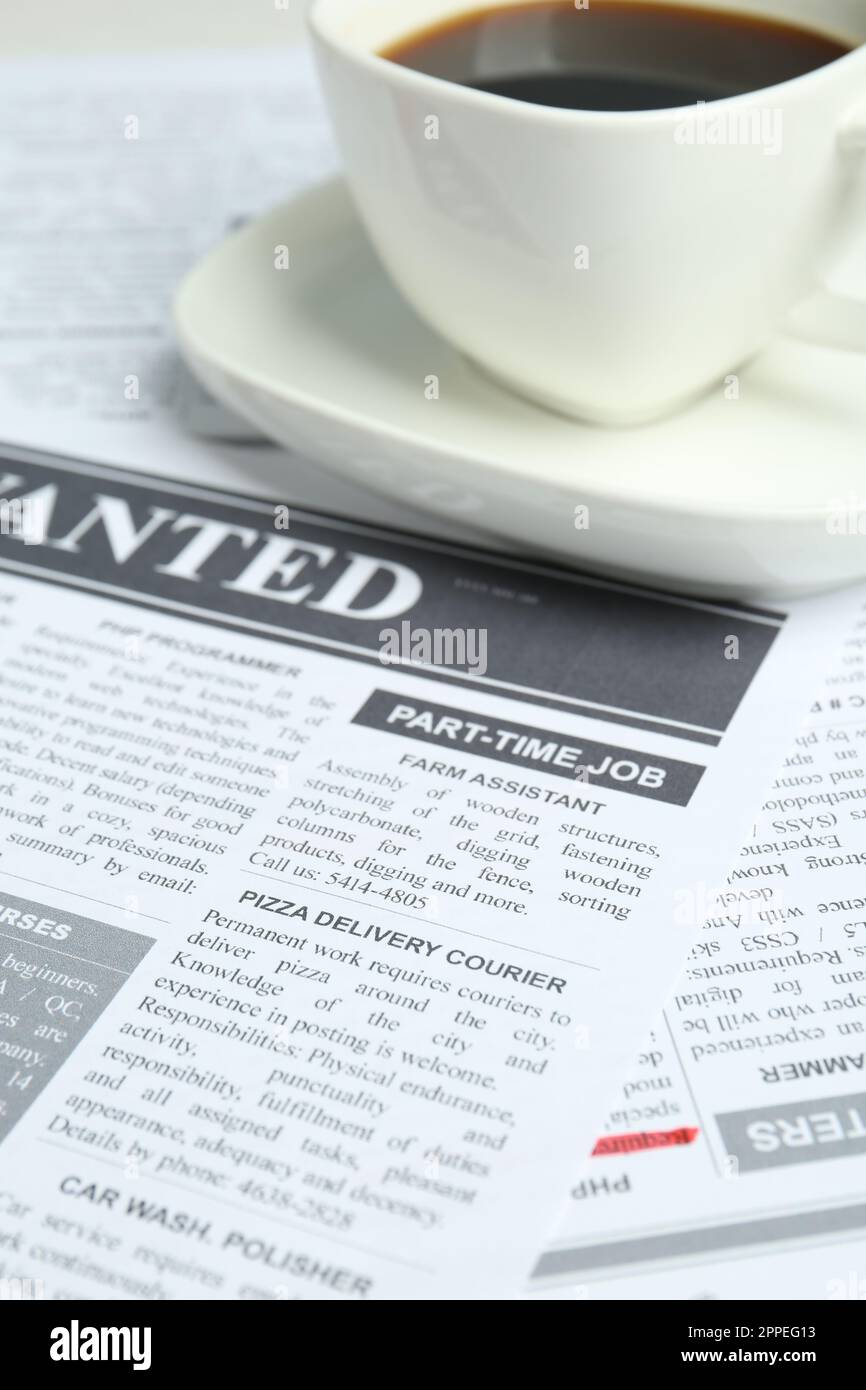 Financial section newspaper hi-res stock photography and images - Alamy