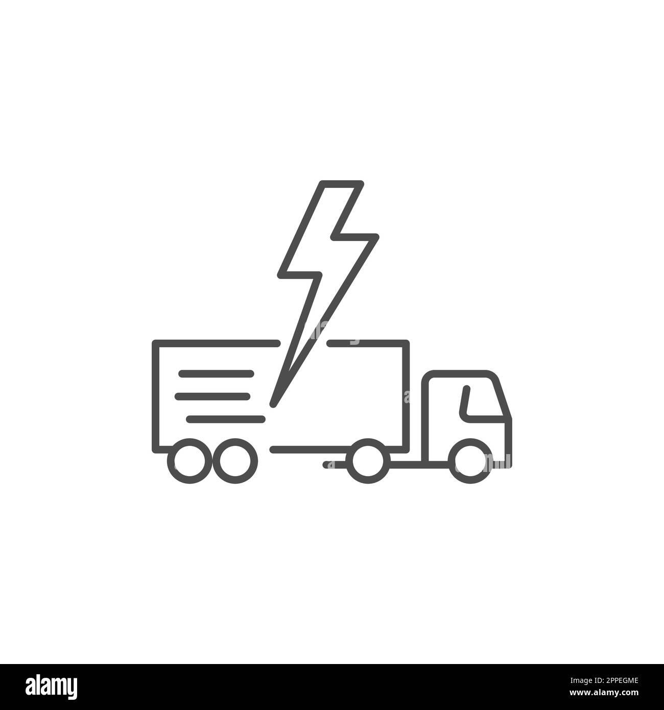 Energy supply related vector linear icon. Vector outline illustration ...