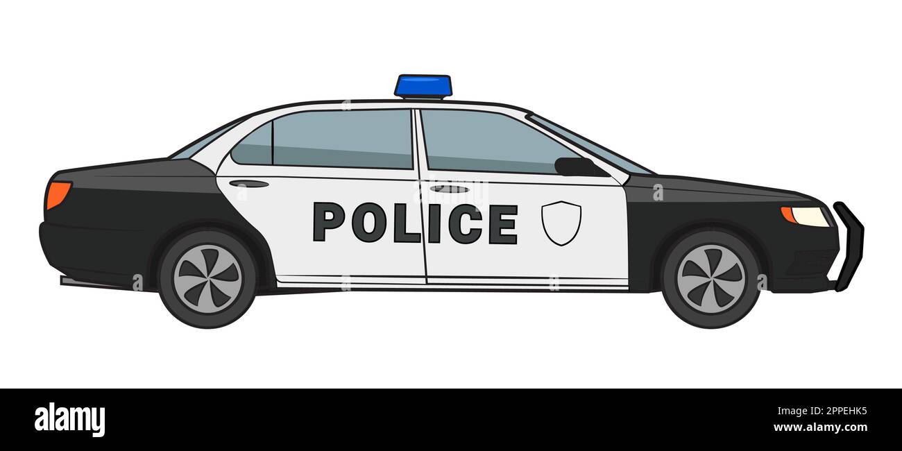 Police car - vector stock illustration Stock Vector Image & Art - Alamy