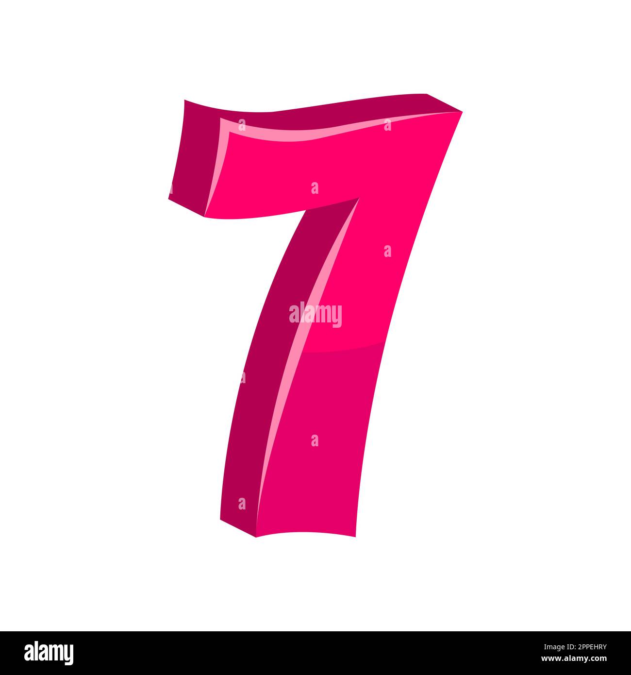 Illustration of number one. Image for design in cartoon style Stock ...