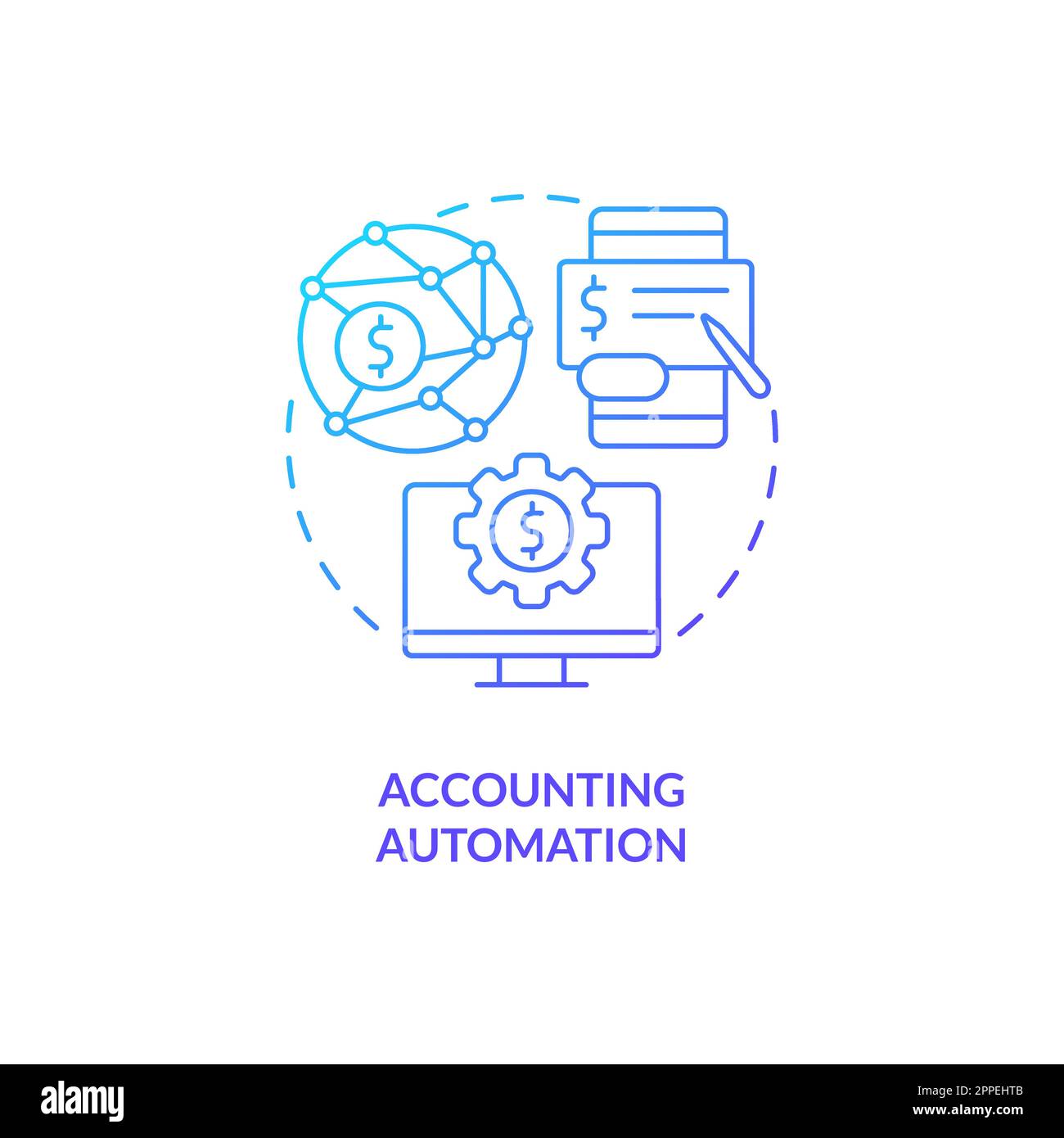 Automation Blue Gradient Concept Icon Stock Vector Image And Art Alamy
