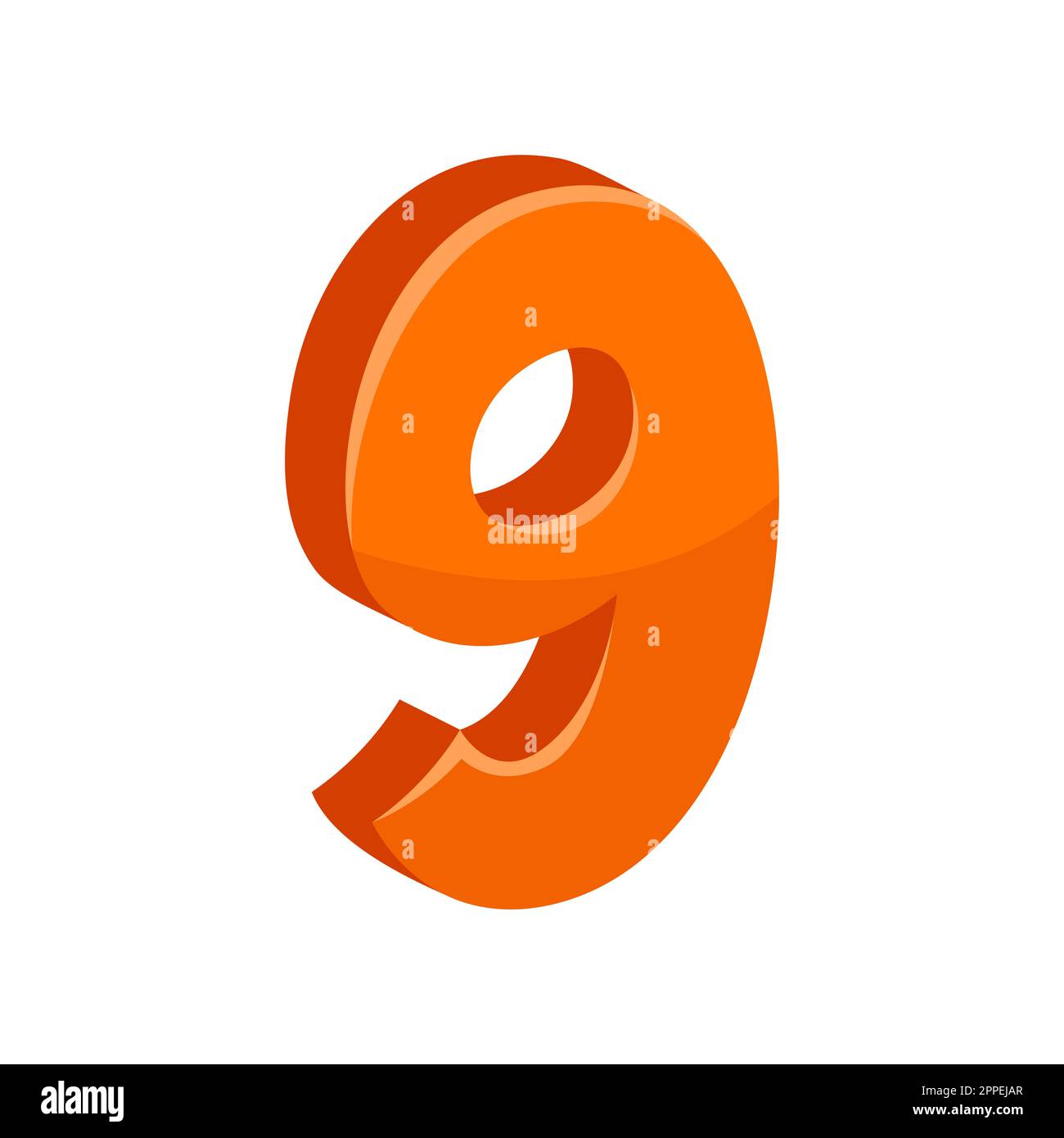 Illustration of number one. Image for design in cartoon style Stock ...