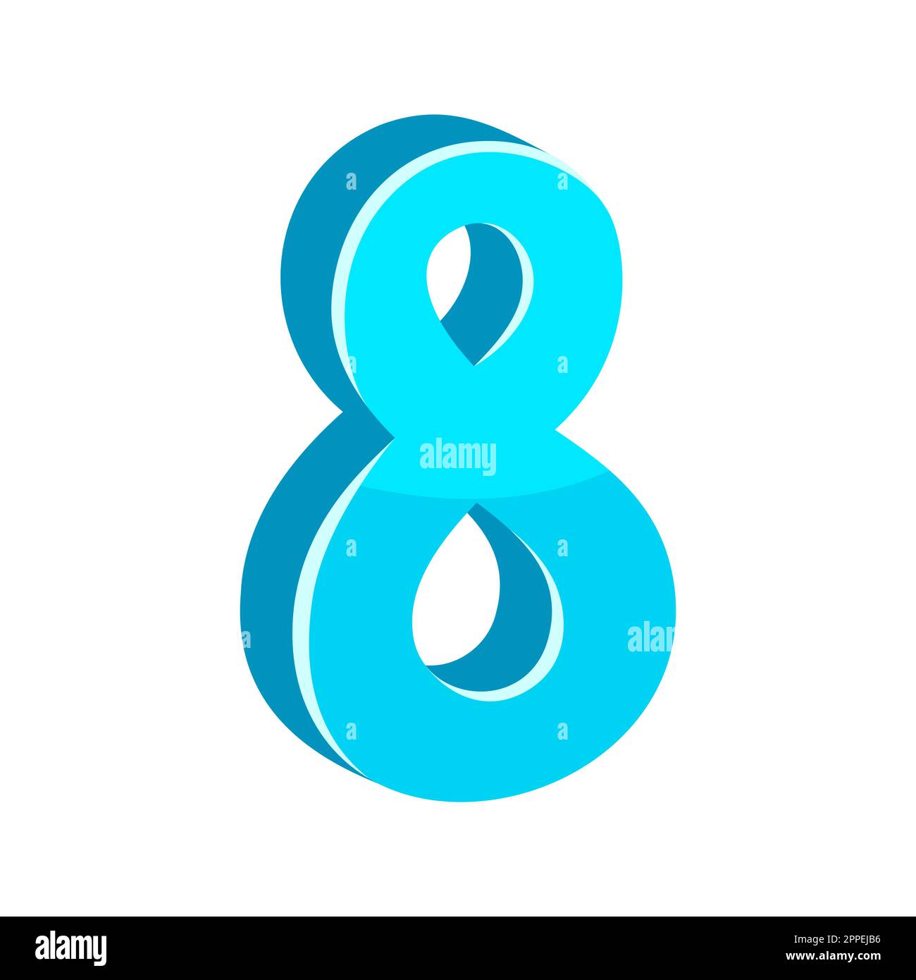 Illustration of number one. Image for design in cartoon style Stock ...