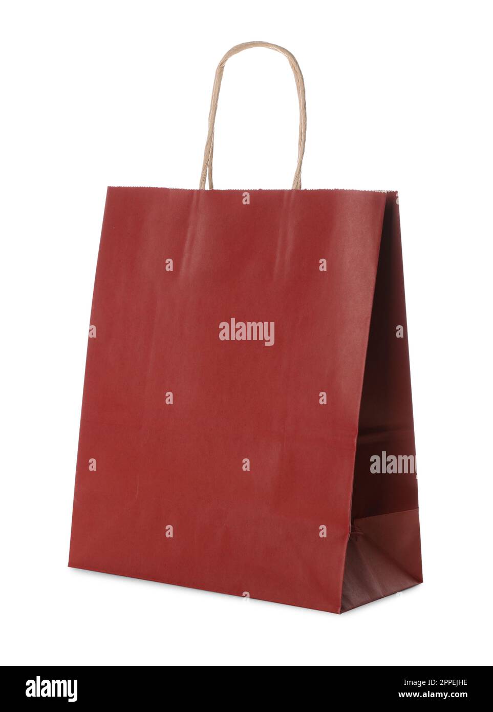 Blank red paper bag on white background. Space for design Stock Photo ...