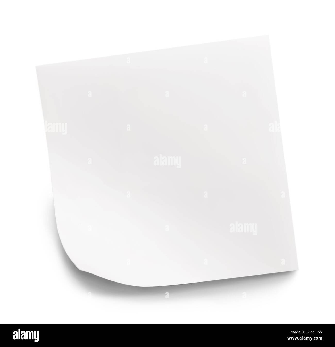 Blank sticky note on white background, top view Stock Photo - Alamy