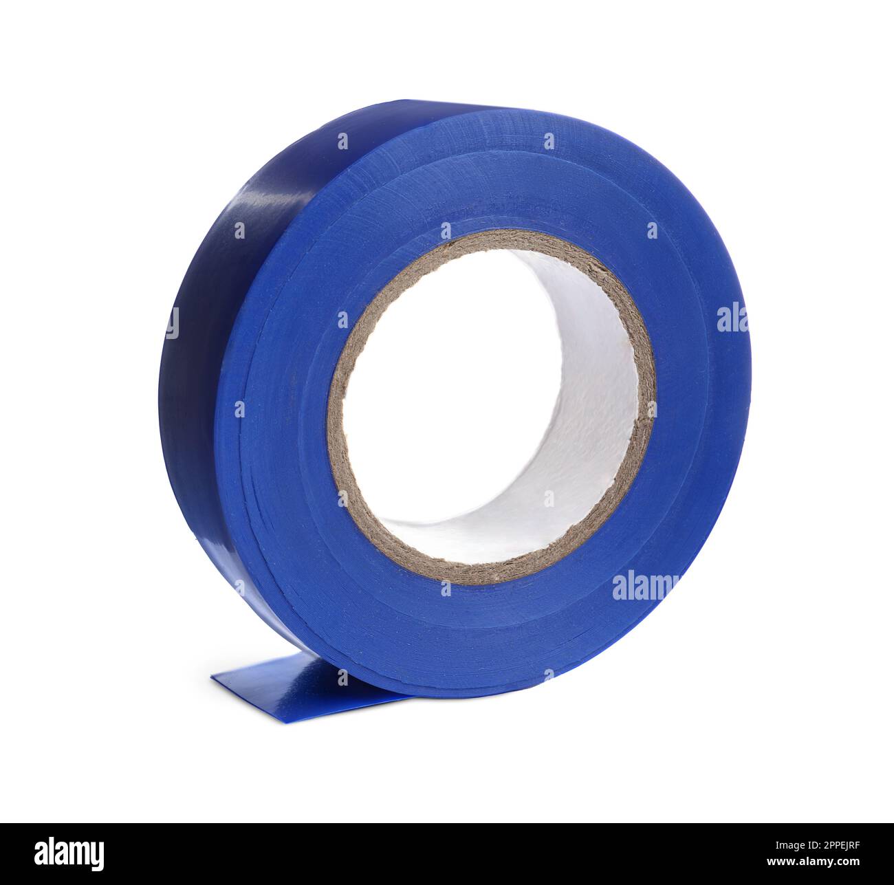 Reel of blue insulating tape isolated on white Stock Photo - Alamy