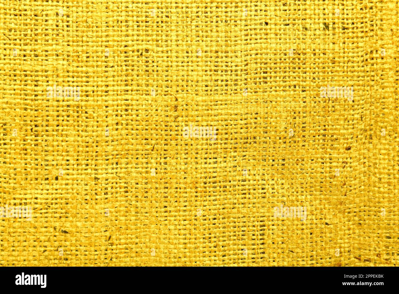 Texture of yellow burlap fabric as background, top view Stock Photo - Alamy