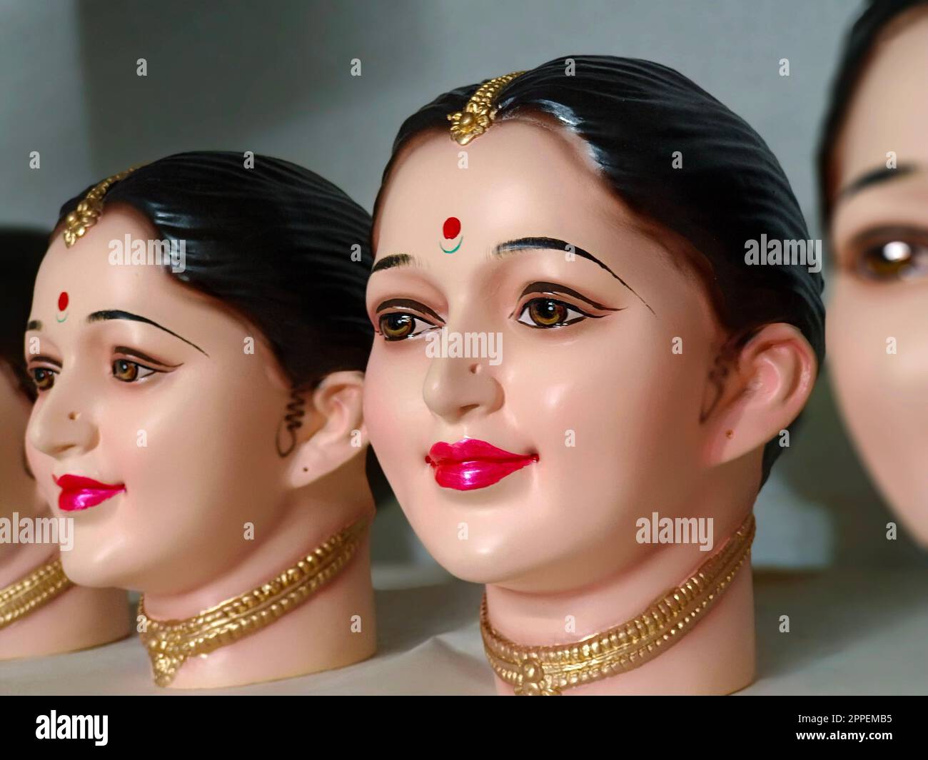 Beautiful Idol of goddess Gauri during Ganesh festival, Gouri or Gauri ...