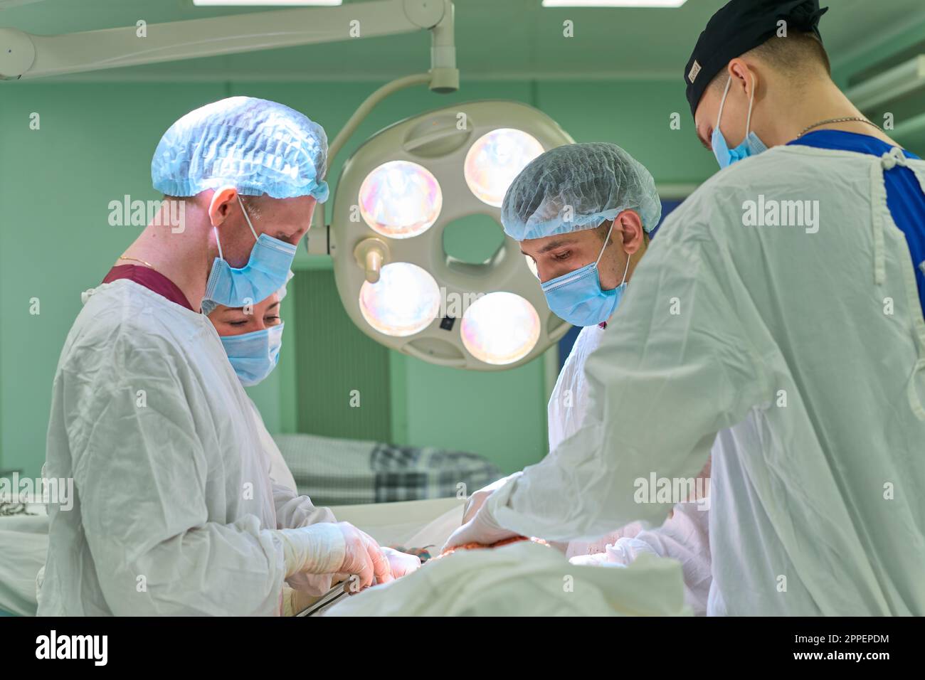 plastic surgeon operates on a patient in the operating room Stock Photo ...