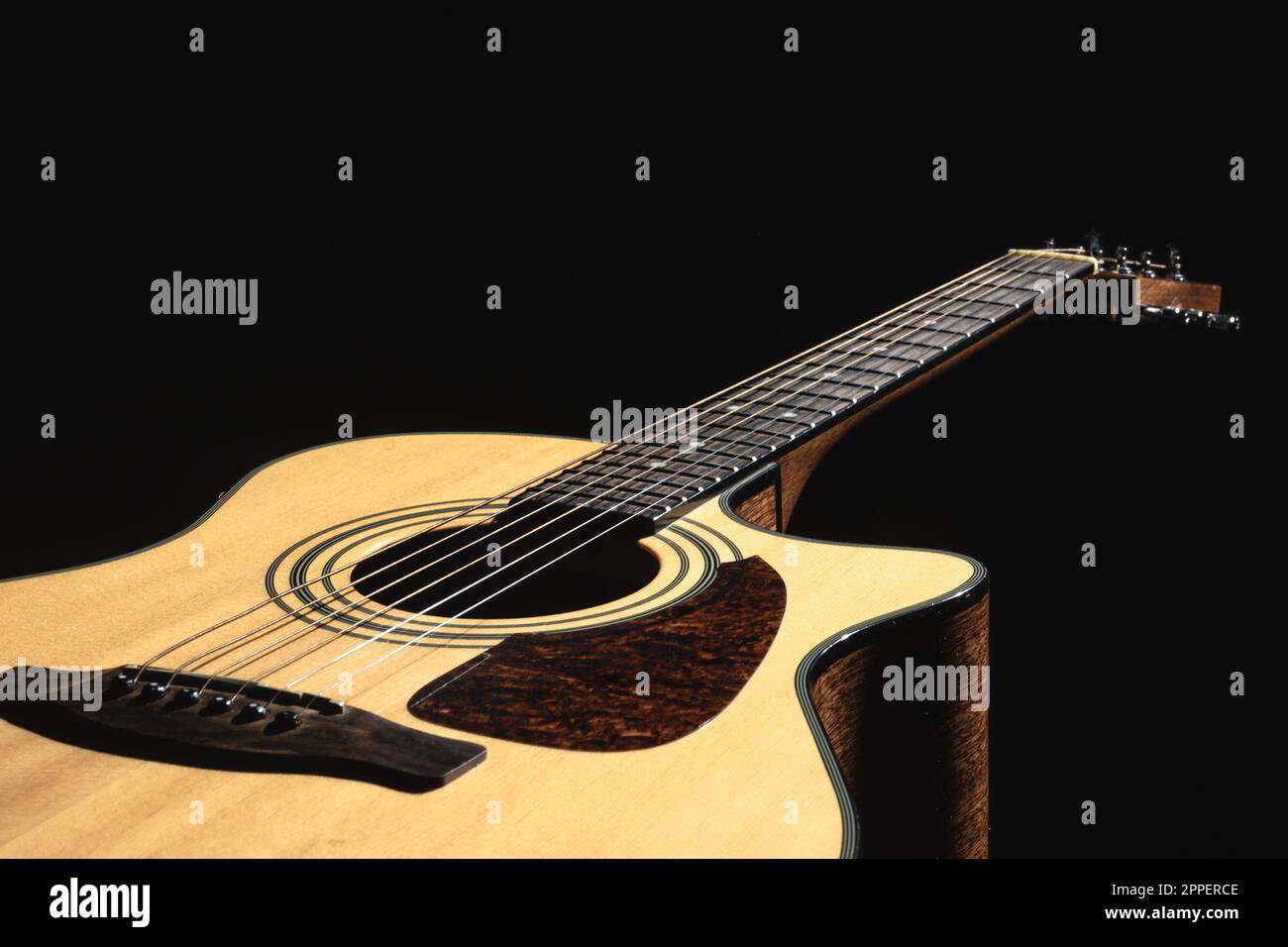 Guitar isolated low key hi-res stock photography and images - Alamy