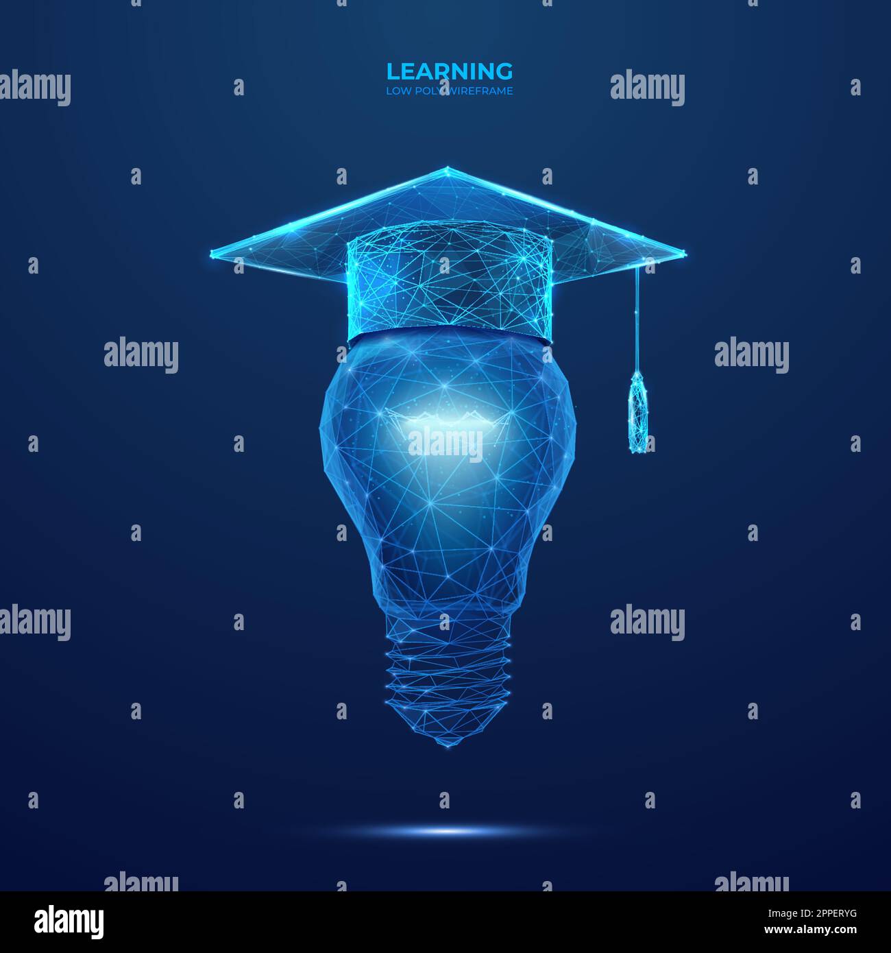 graduation cap and light bulb Stock Vector Image & Art - Alamy
