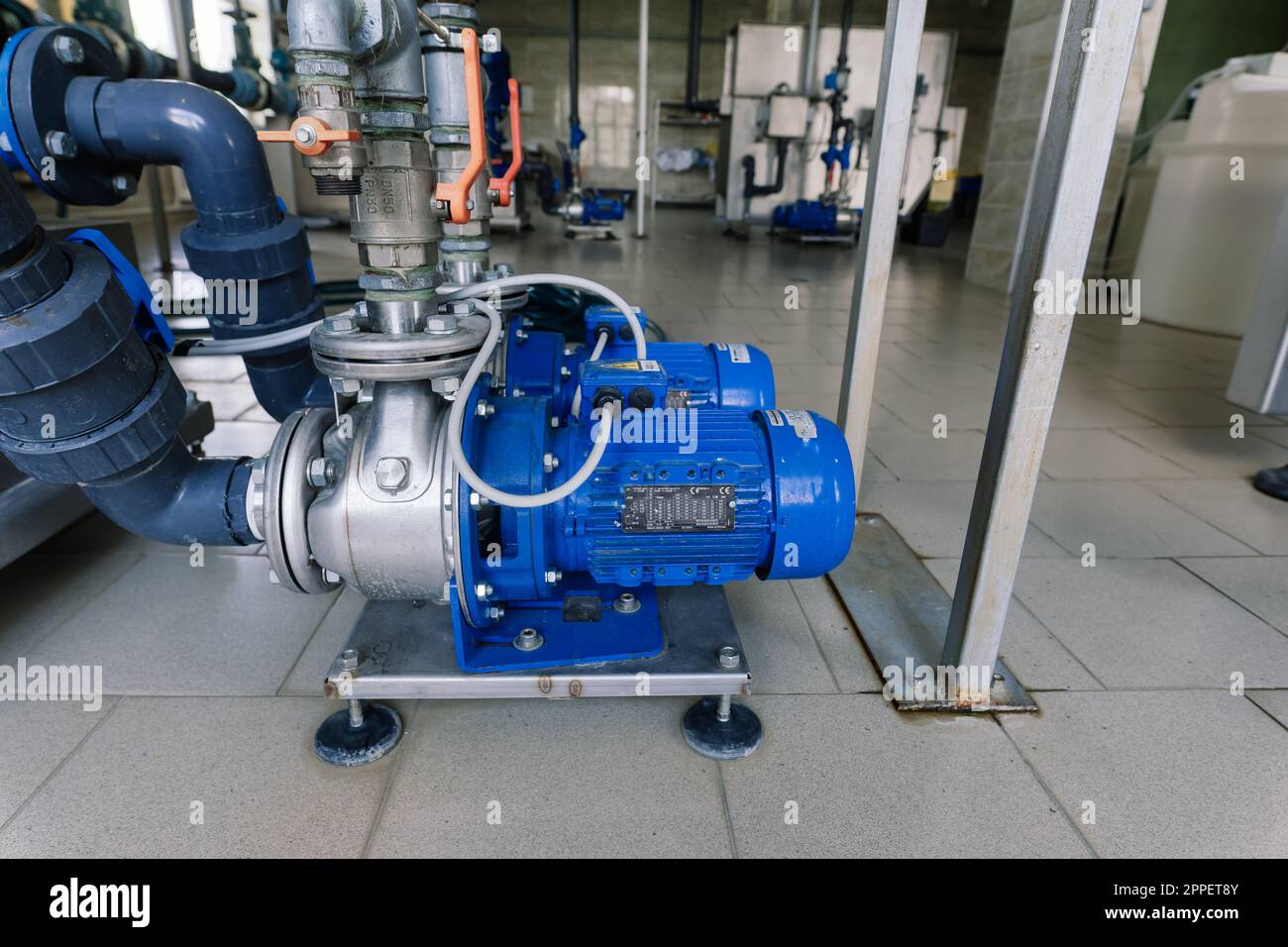 Boiler station and boiler room. Engine room, technical equipment Stock ...