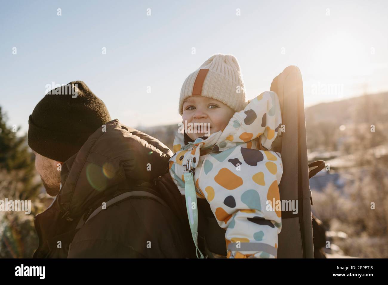 Back carrier for toddler hi-res stock photography and images - Alamy