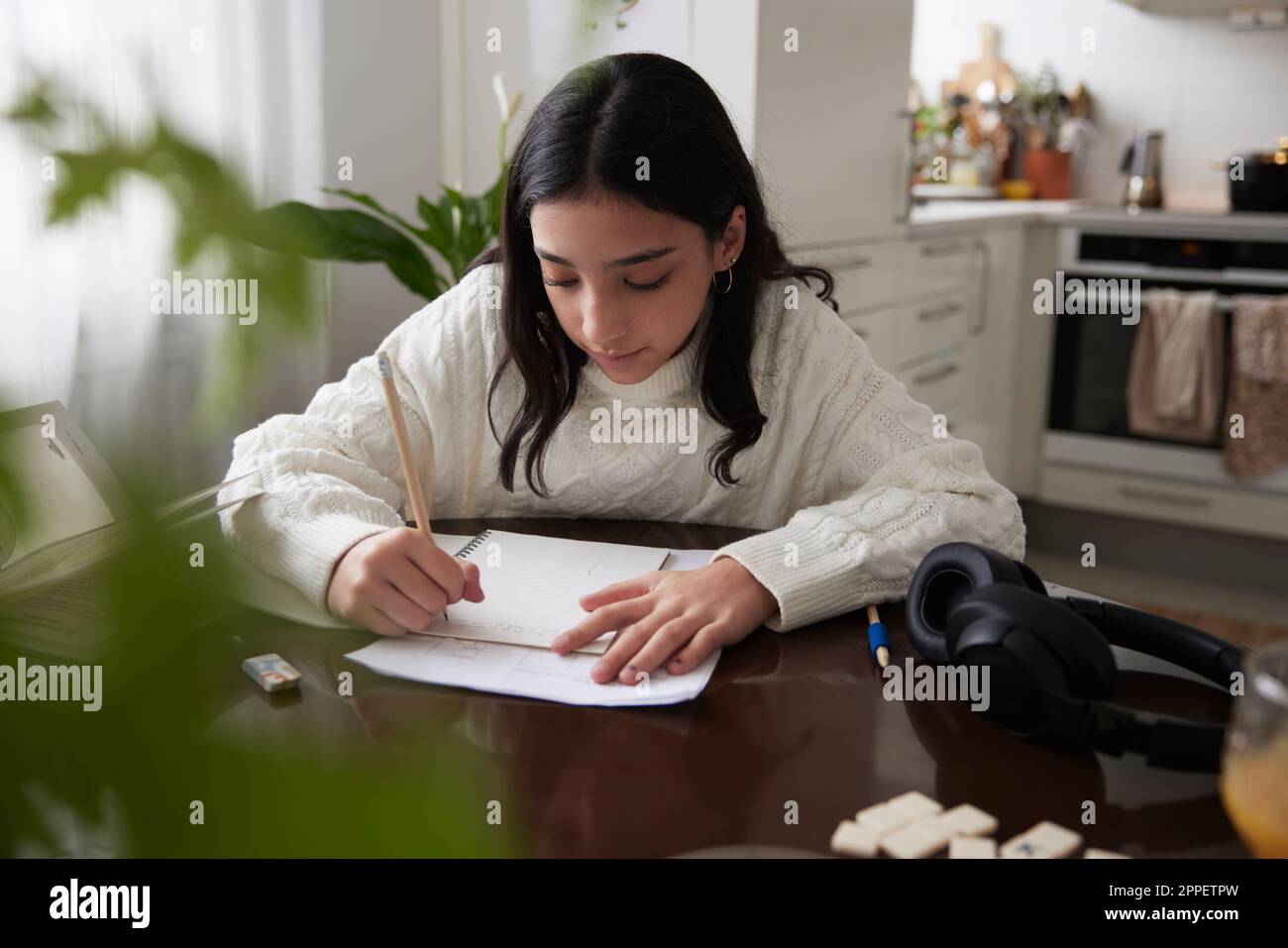 Children homework study table hi-res stock photography and images - Alamy