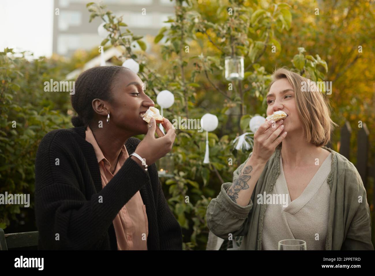 Birthday cake night garden hi-res stock photography and images - Alamy